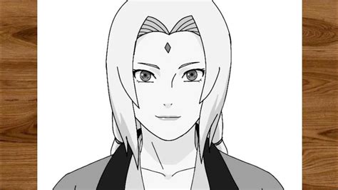 How To Draw Lady Tsunade Step By Step Easy Naruto Drawing Easy