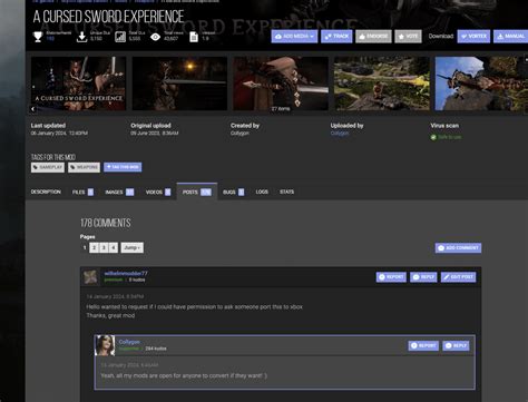 Mod Port Request A Cursed Sword Experience R Skyrimmodsxbox