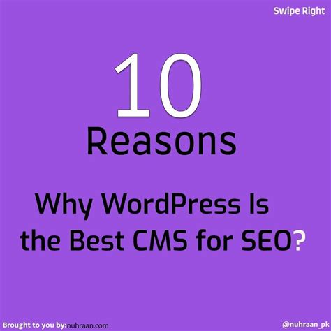 10 Reasons Why Wordpress Is The Best Cms For Seo 👉swipe Right