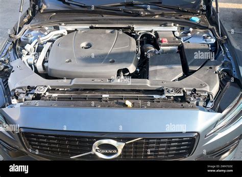Berlin Germany August 20 2022 Engine Cover In Engine Bay Of Third