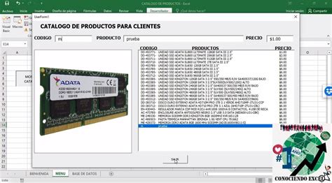 Conociendo Excel Catalogo De Productos Para Clientes
