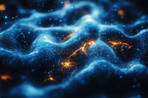Abstract Representation Of Neural Structures Resembling Brain Circuitry Blending Electrical