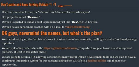 Fork Debian Project Announces The Systemd Less OS Devuan Softpedia