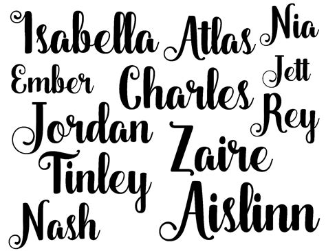 Custom Book Folding Pattern Cursive Font Name Design Any Etsy