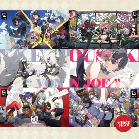 Poster Postcard 300gsm Zenless Zone Zero GiẤy Decal Tranh Dán Tường