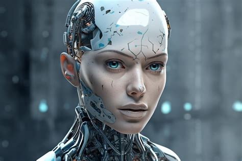 Premium Ai Image Futuristic Artificial Intelligence Robot In Future