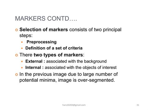 Watershed Segmentation Image Processing PPT