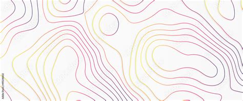 3d Topographic Contour Map Waving Technology Line Backdrop Space Or Surface Map Map Line Of