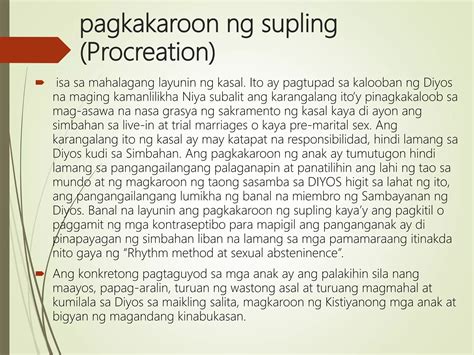 Katekesis Sa Sakramento Ng Kasal Pptx