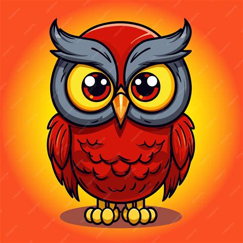 Niedliche Eule Tier Cartoon Charakter Symbol Eule Logo Aufkleber Design Niedliche Cartoon Eule