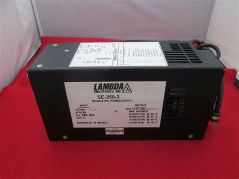 Lambda Se 250 2 Regulated Power Supply Process Industrial Surplus Corp