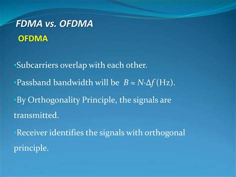 Ofdma Orthogonal Frequency Division Multiple Access Ppt By Prem Kamal