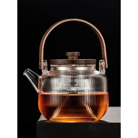 中式圍爐復古耐熱玻璃煮茶壺蒸煮雙內膽壺古法煮茶器燒水壺高硼硅茶具etmall東森購物網
