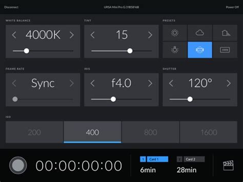 Blackmagic Camera Control App Price Drops