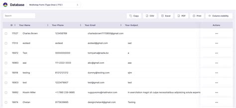 Contact Form 7 Database Addon Effortlessly Store And View Form Data