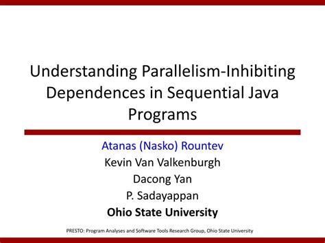 Ppt Understanding Parallelism Inhibiting Dependences In Sequential