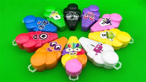 Rainbow Slime Hunting Numberblocks Alphablocks In Colorful Ice Cream