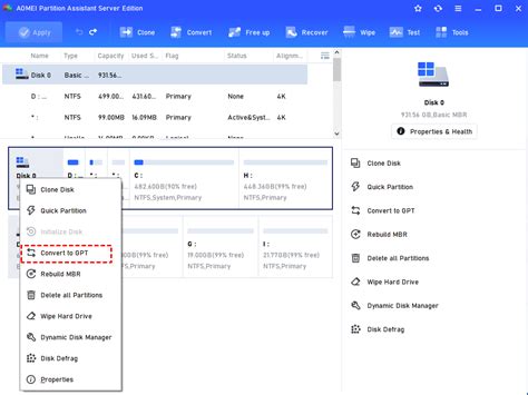 MBR GPT EXE Server Convert MBR To GPT Without Data Loss