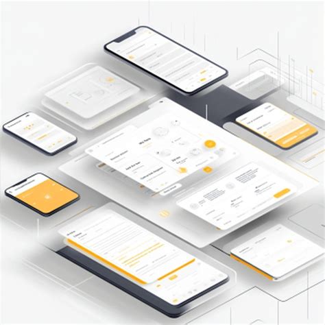 Ui Design Layout Display Across Various Media Premium Ai Generated Image
