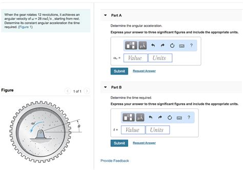 Solved When The Gear Rotates 12 Revolutions It Achieves An