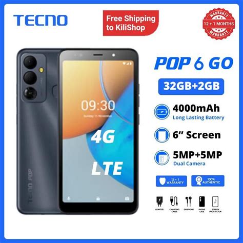 Tecno Pop Go G Lte Dual Sim Gb Ram Storage Gb Screen Mah Battery Mp Camera