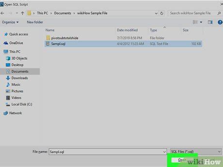 How To Open An SQL File On Windows MacOS