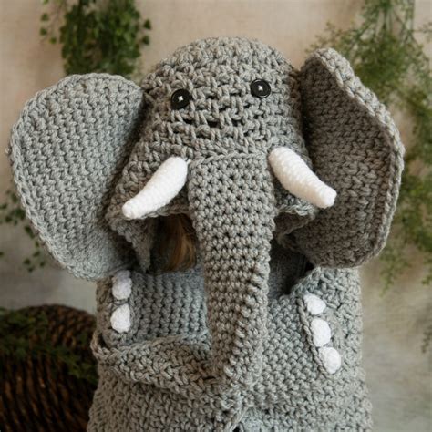Crochet Hooded Elephant Blanket At Kathleen States Blog