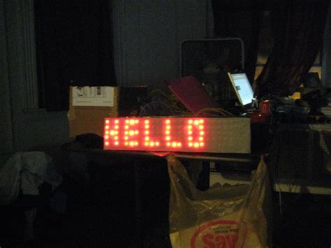 nerdkits diy marquee led array display