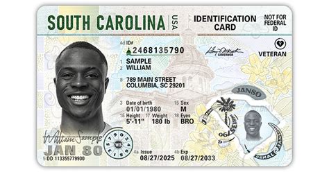 New South Carolina Drivers License Id Card Features State Bird