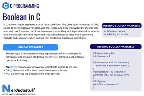 Boolean In C Nerds Do Stuff