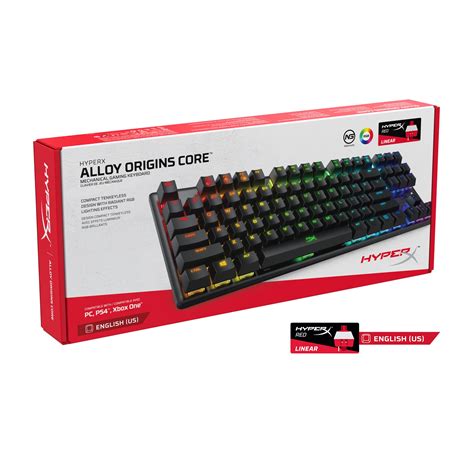Teclado Hyperx Alloy Origins Rgb Mecanico Gaming Switch Red Wallnet