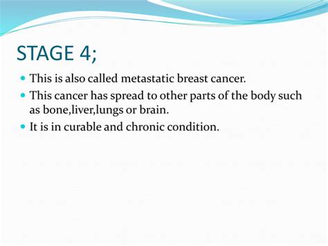 Stages Of Breast Cancer Ppt
