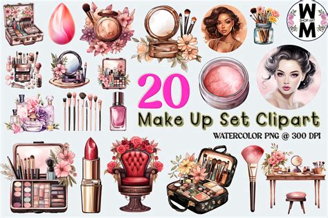 Make Up Set Clipart Sublimation Png Graphic By Mmshopart · Creative Fabrica
