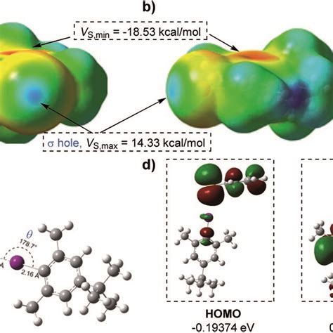 A And B Electrostatic Potentials Mapped On The Molecular Surface Download Scientific
