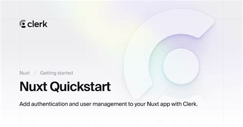 Nuxt Nuxt Quickstart