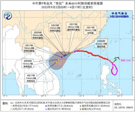 台风 苏拉”实时路径发布系统 9月2日今天9号台风最新消息 闽南网