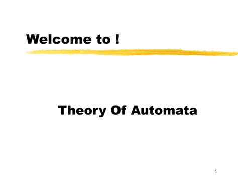theory of automata ppt