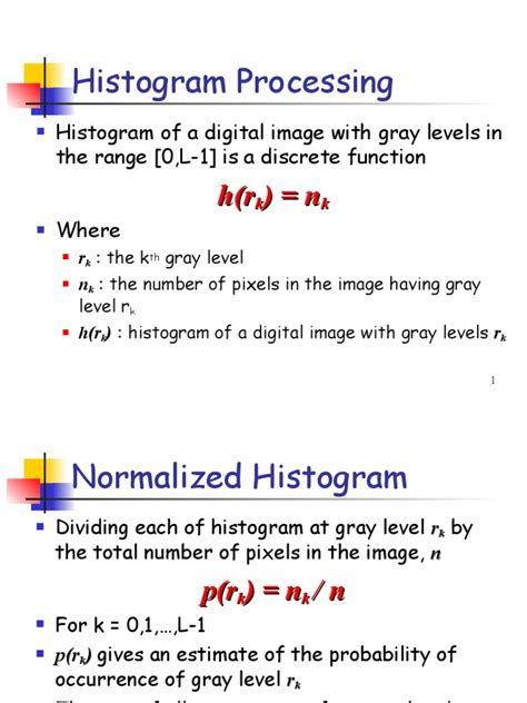 Lec15 Histogram Equalization Pdf Computer Vision Digital Signal