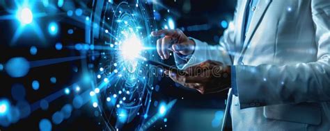 Holographic User Business Using Hand Touch Digital And Innovation