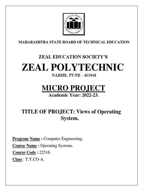 Osy Mp Report Pdf Operating System Computer Hardware