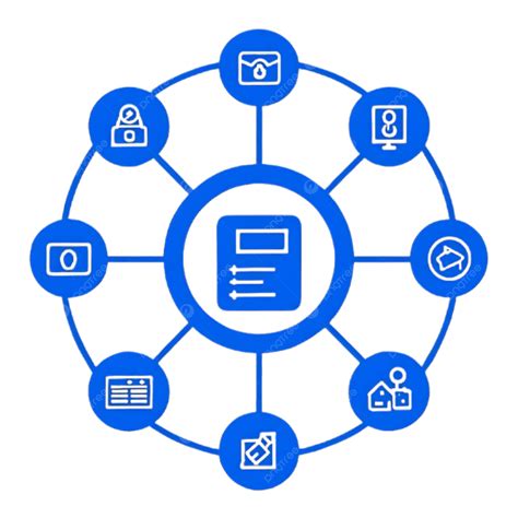 Modern Circular Workflow Infographic With Business Icons Isolated