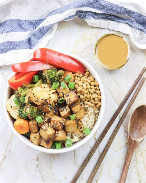 Tofu Buddha Bowls Recipe Cheap Lazy Vegan