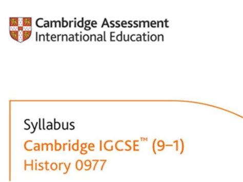 2025 Cambridge Igcse History Paper 4 Alternative To Coursework Questions Mark Scheme