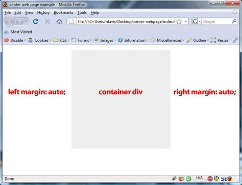 How To Center Content With Picture On Web Page Using Css