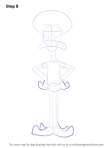 Learn How To Draw Squidward From SpongeBob SquarePants SpongeBob