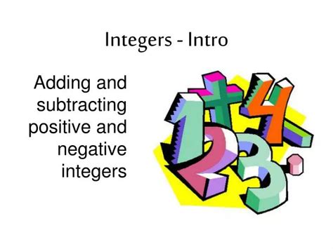 PPT Integers Intro PowerPoint Presentation Free Download ID