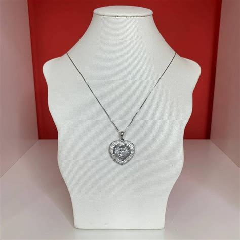 Подвеска сердце в стиле шопард Chopard серебро 925 пробы — цена 2592 грн в каталоге Подвески