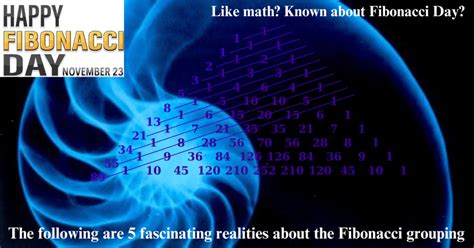 Like Math Known About Fibonacci Day The Following Are 5 Fascinating