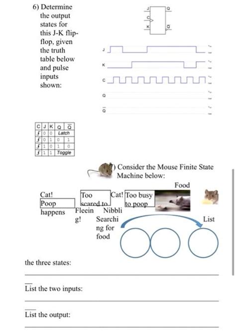 Solved Ol ܒܠܩܐ ܫܐܢ 6 Determine The Output States For This