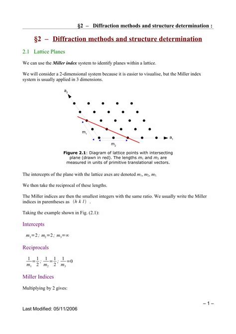 Pdf §2 Diffraction Methods And Structure Determination Dokumentips